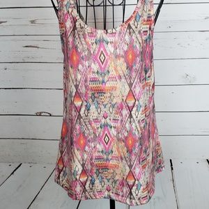 BKE | Tops | Bke Southwestern Diamond Pattern Tank Top | Poshmark